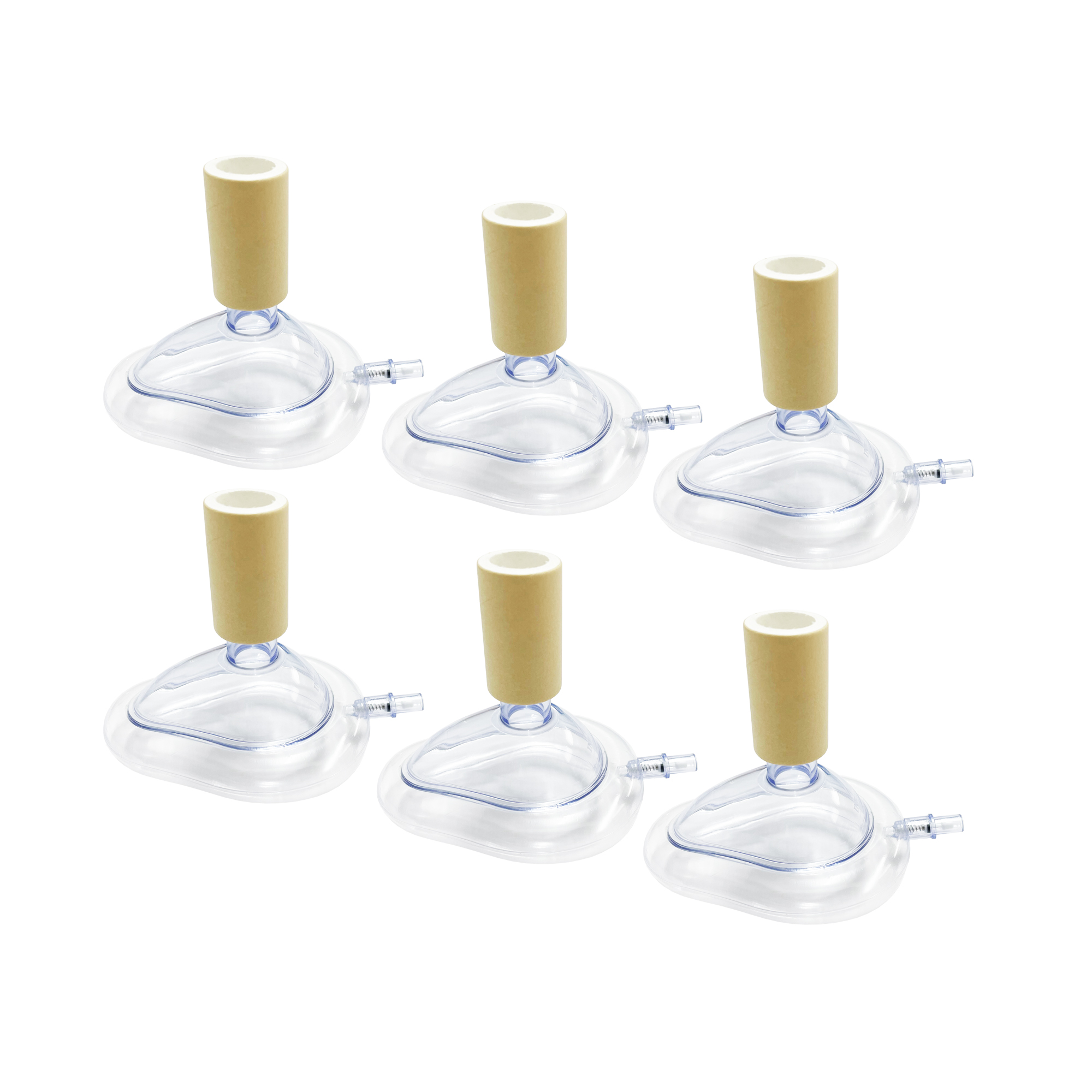 6 sets/lot Infant CPR Training Masks with Paper Training valves