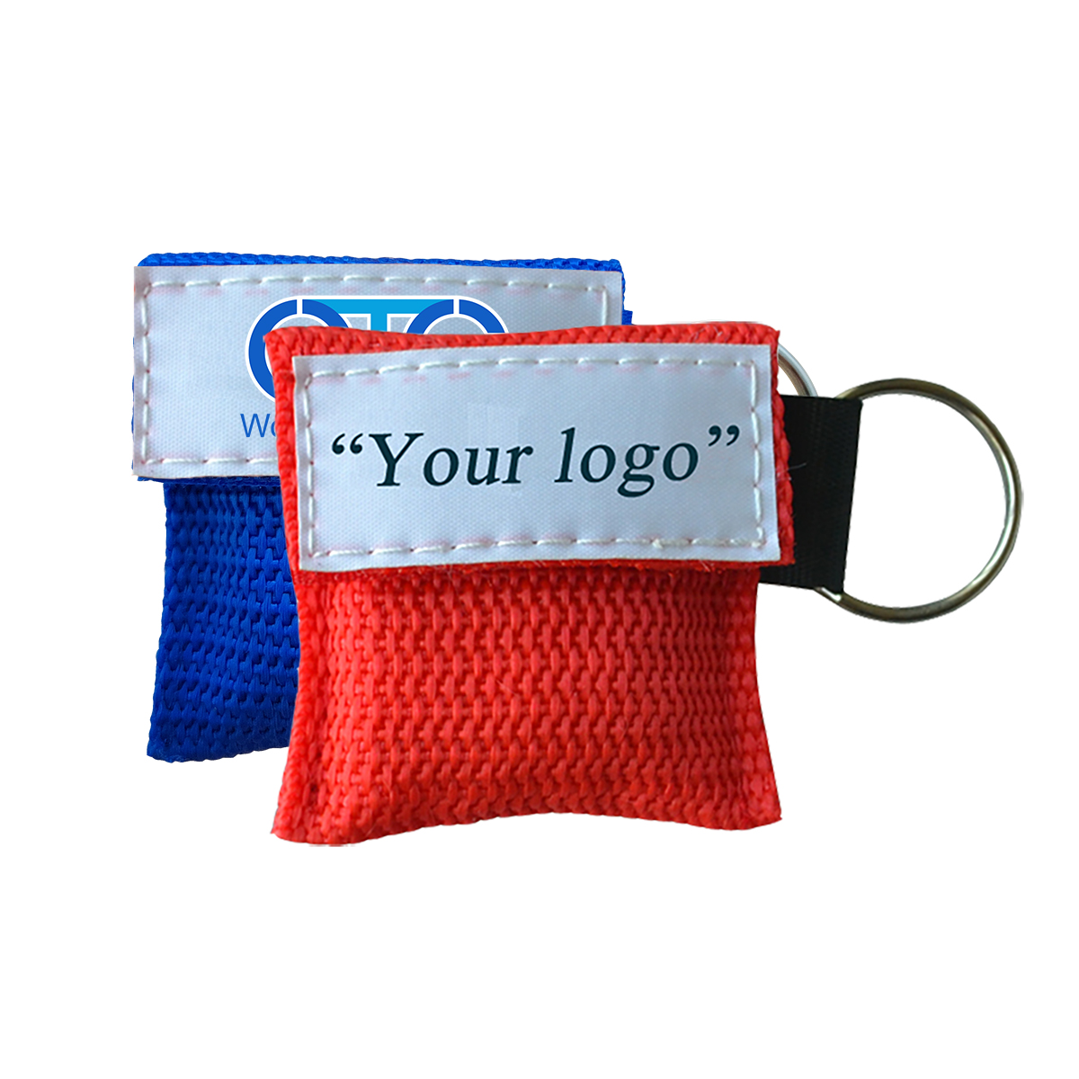 Wholesale Custom LOGO 1000 pcs cpr Key Chain CPR Face Shield First Aid Kit
