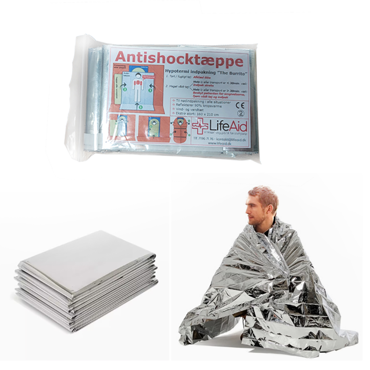 2000pcs 160x210CM First Aid BLANKET LARGE EMERGENCY BLANKETS Polyester ...